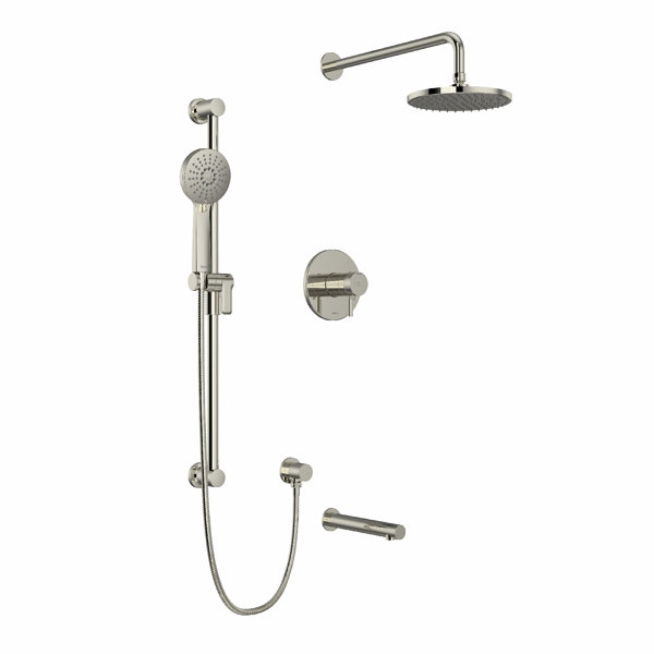 House of Rohl Riu™ 0.63" Thermostatic and Pressure Balance 3 Function System with Integrated ...